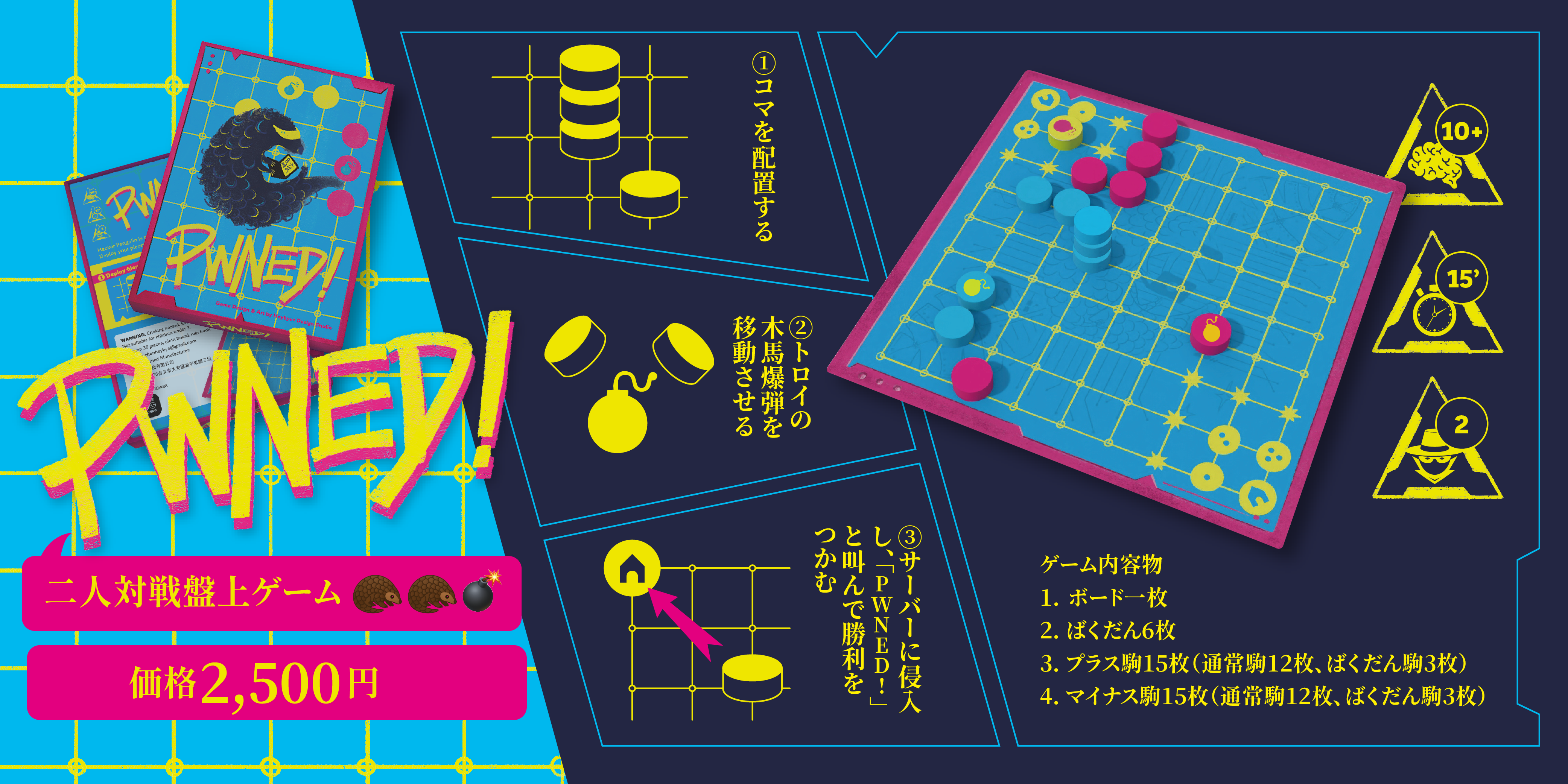 『ハッカーピース -PWNED! -』のルール概要 | 『ゲームマーケット』公式サイト | 国内最大規模のアナログゲーム・ テーブルゲーム ...